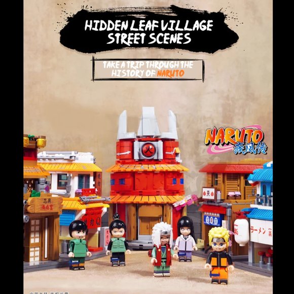 None | Toys | 5 Sets Naruto Hidden Leaf Village Street Scenes 5pc ...